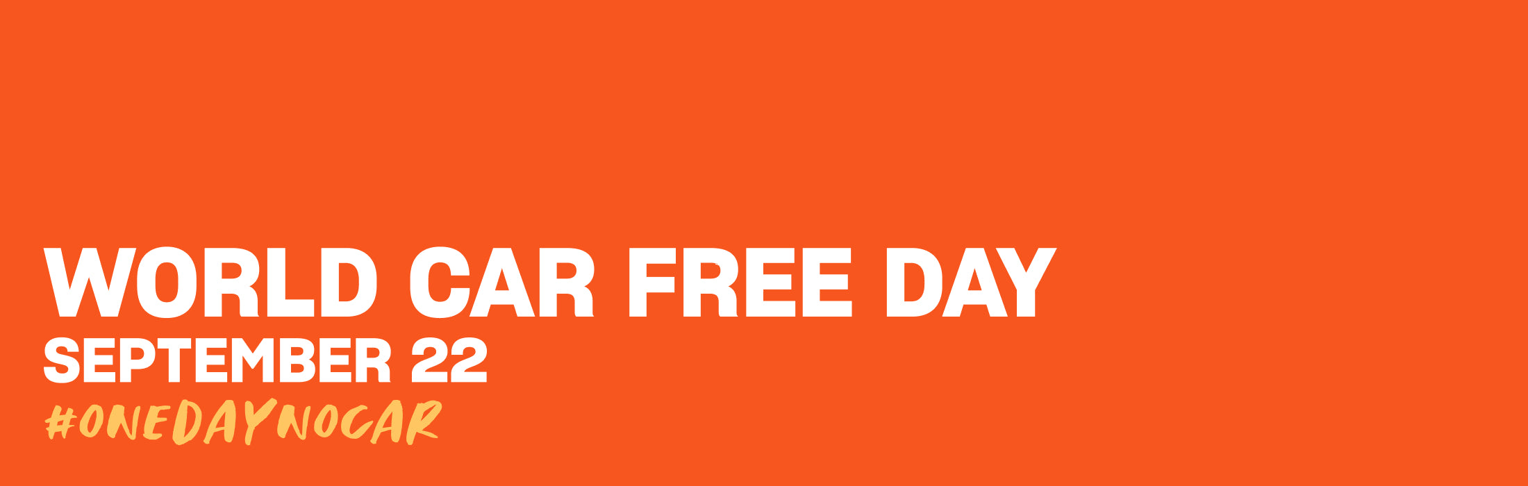 One Day, No Car: Let's Do This!