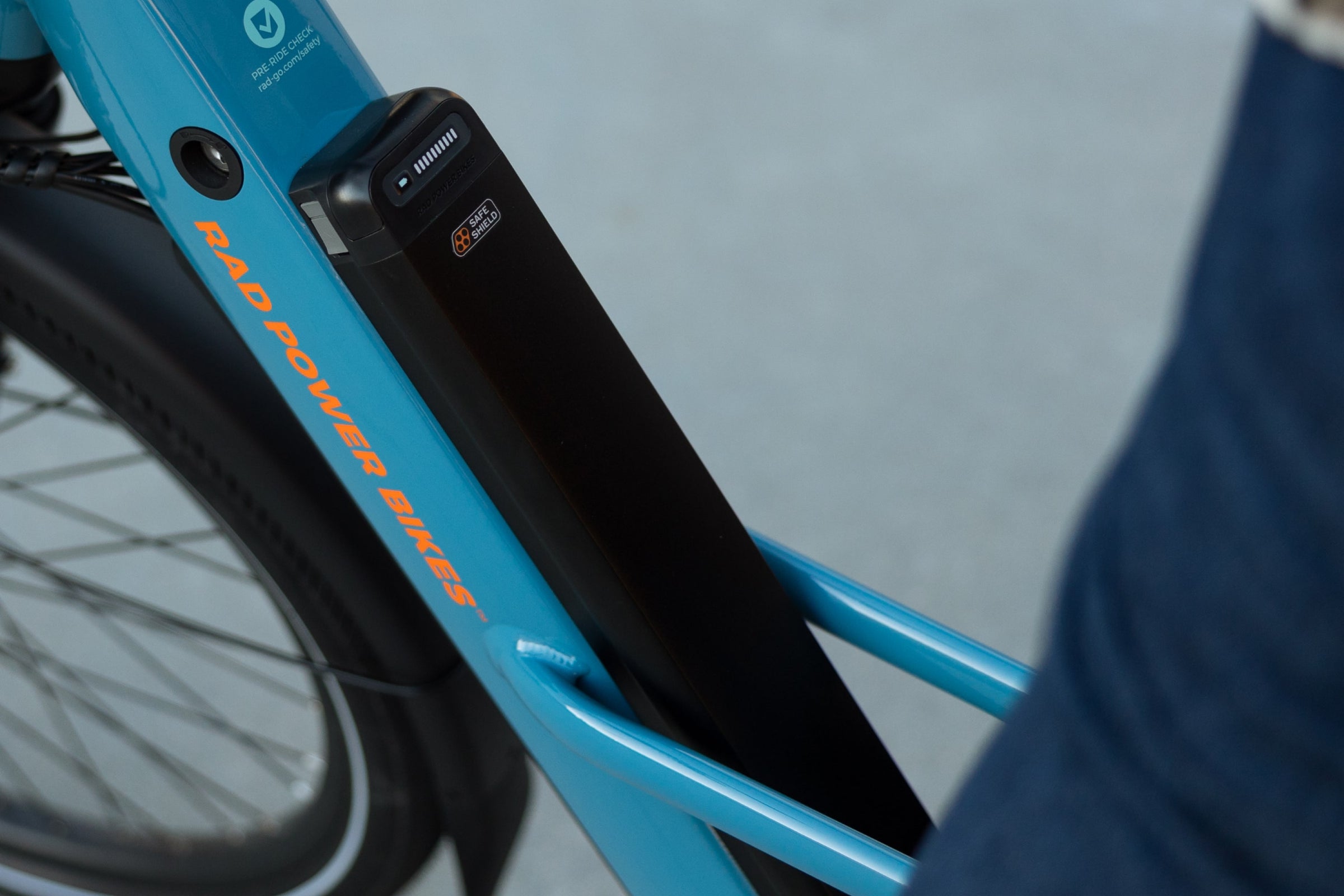 Safe Shield™ Advanced Semi-Integrated Battery | Rad Power Bikes
